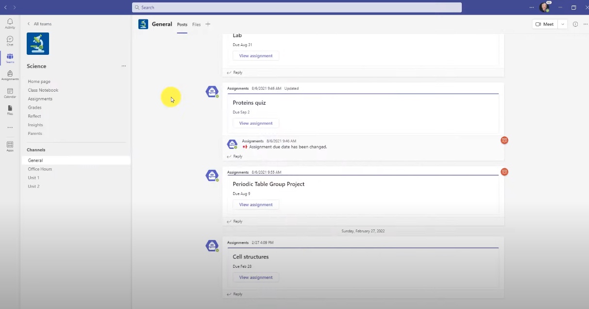 Using the new Teams Class Homepage | Unified Communications Solutions ...