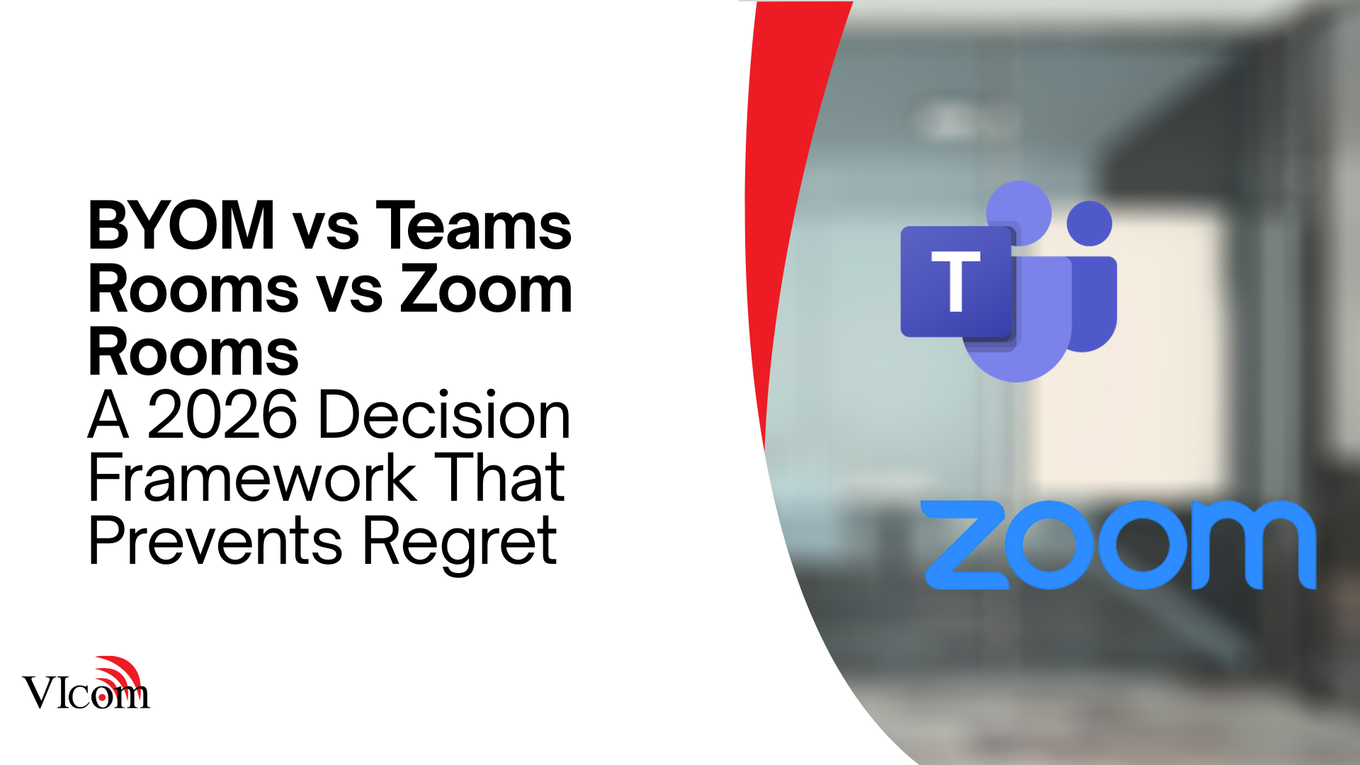 BYOM vs Teams Rooms vs Zoom Rooms: A 2026 Decision Framework That ...
